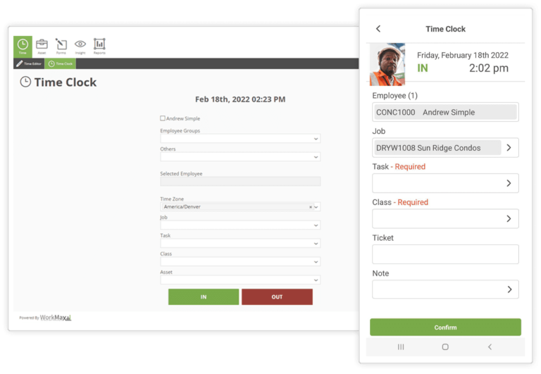 Construction Time Tracking Software | WorkMax TIME